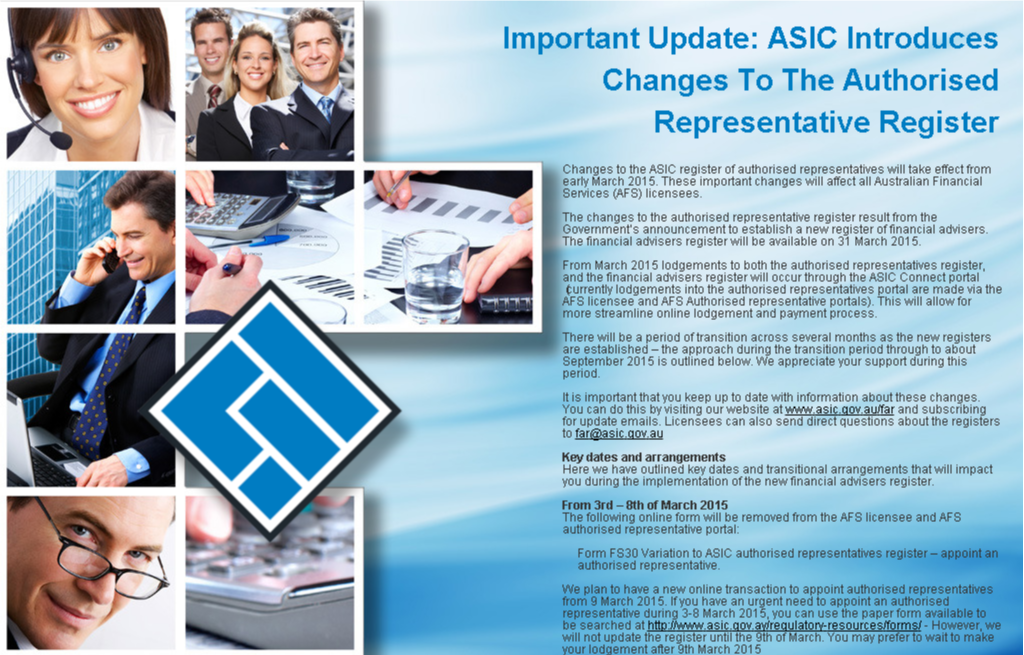 Changes to ASIC register - The Finance Professional (March - April)